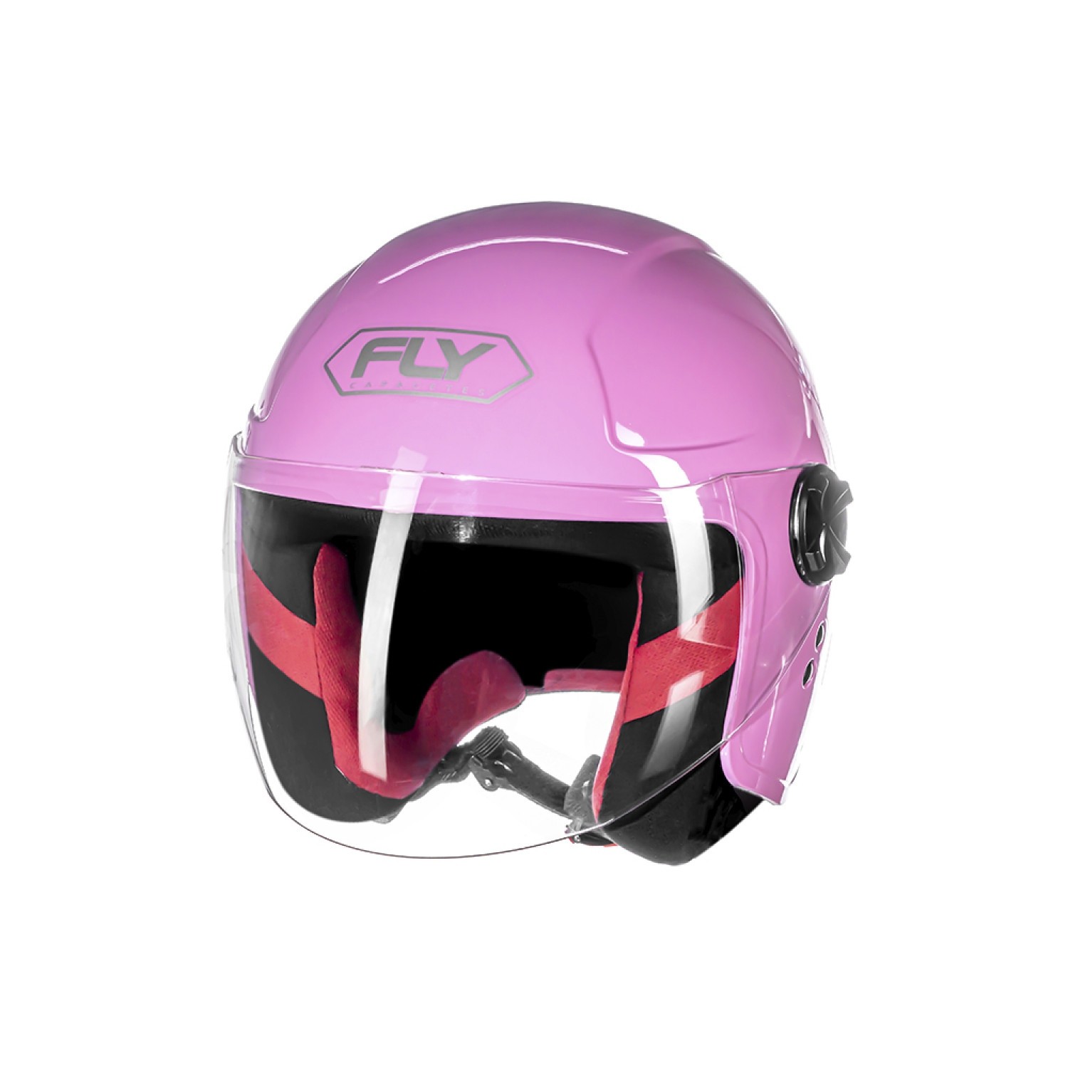 Motofama | CAPACETE ABERTO FLY JET HG CLASSIC ROSA